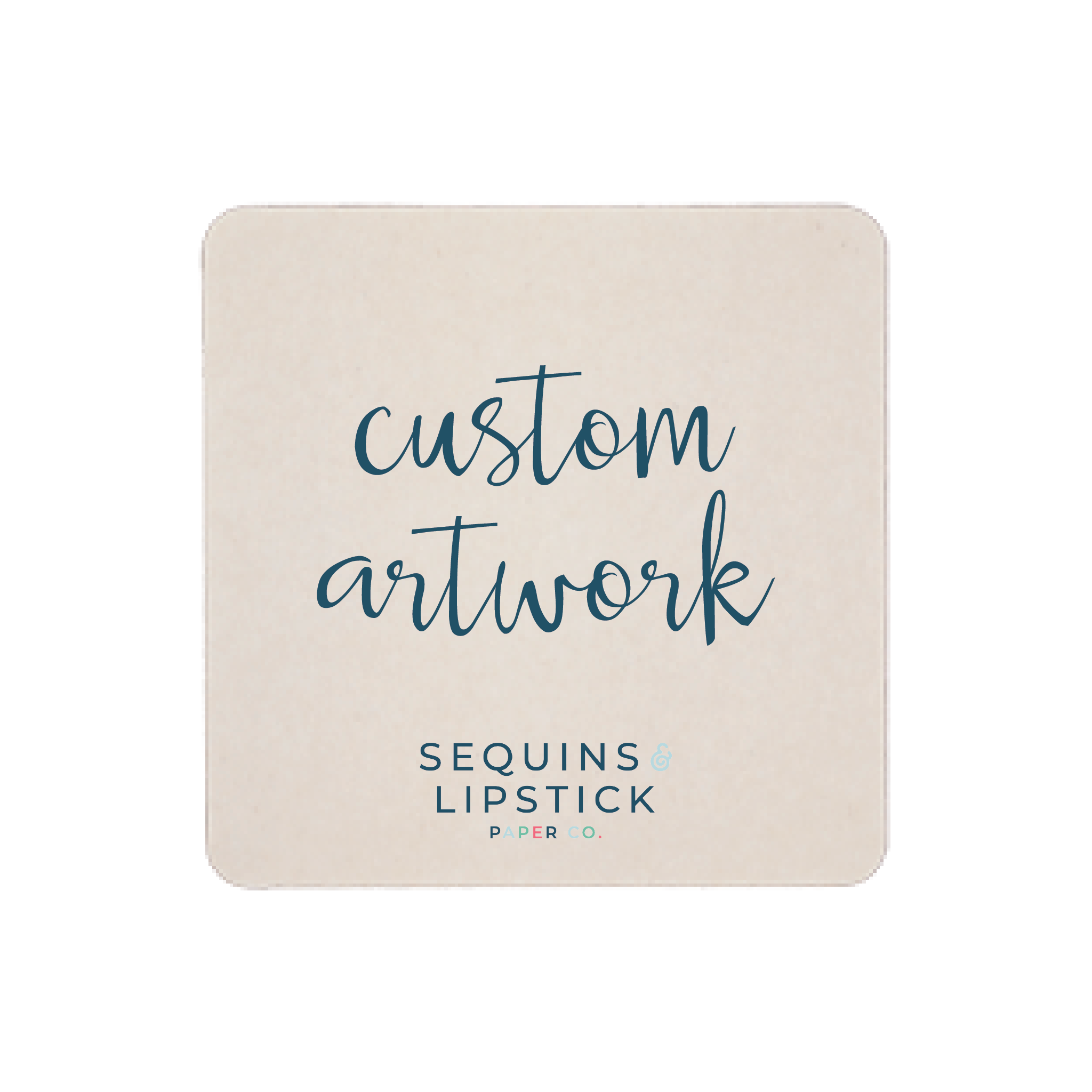 Full Custom Personalized Paper Coasters – Sequins and Lipstick Paper Co.